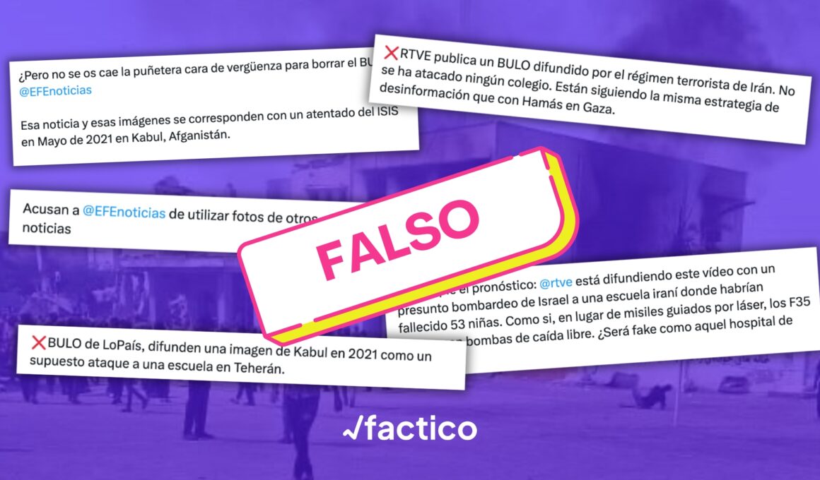 Es falso que las imágenes virales de la escuela destruida en Irán sean ...